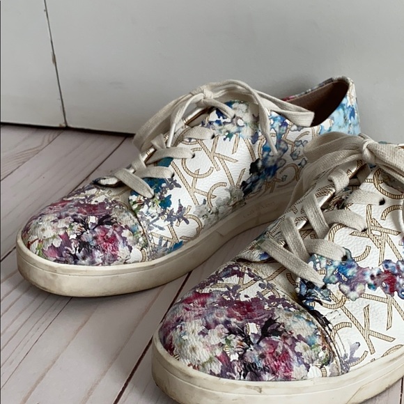 Calvin Klein | Shoes | Calvin Klein Floral Kicks | Poshmark